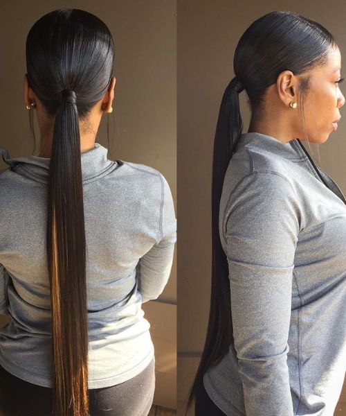 18 Weave Ponytail Hairstyles for Black Ladies - in2.wales